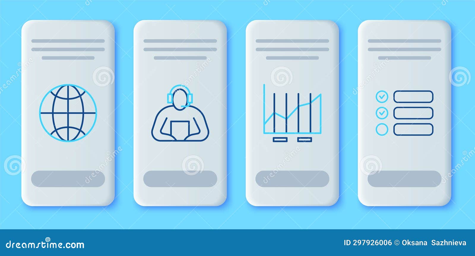 Set Line Student, Pie Chart Infographic, Social Network and Task List ...