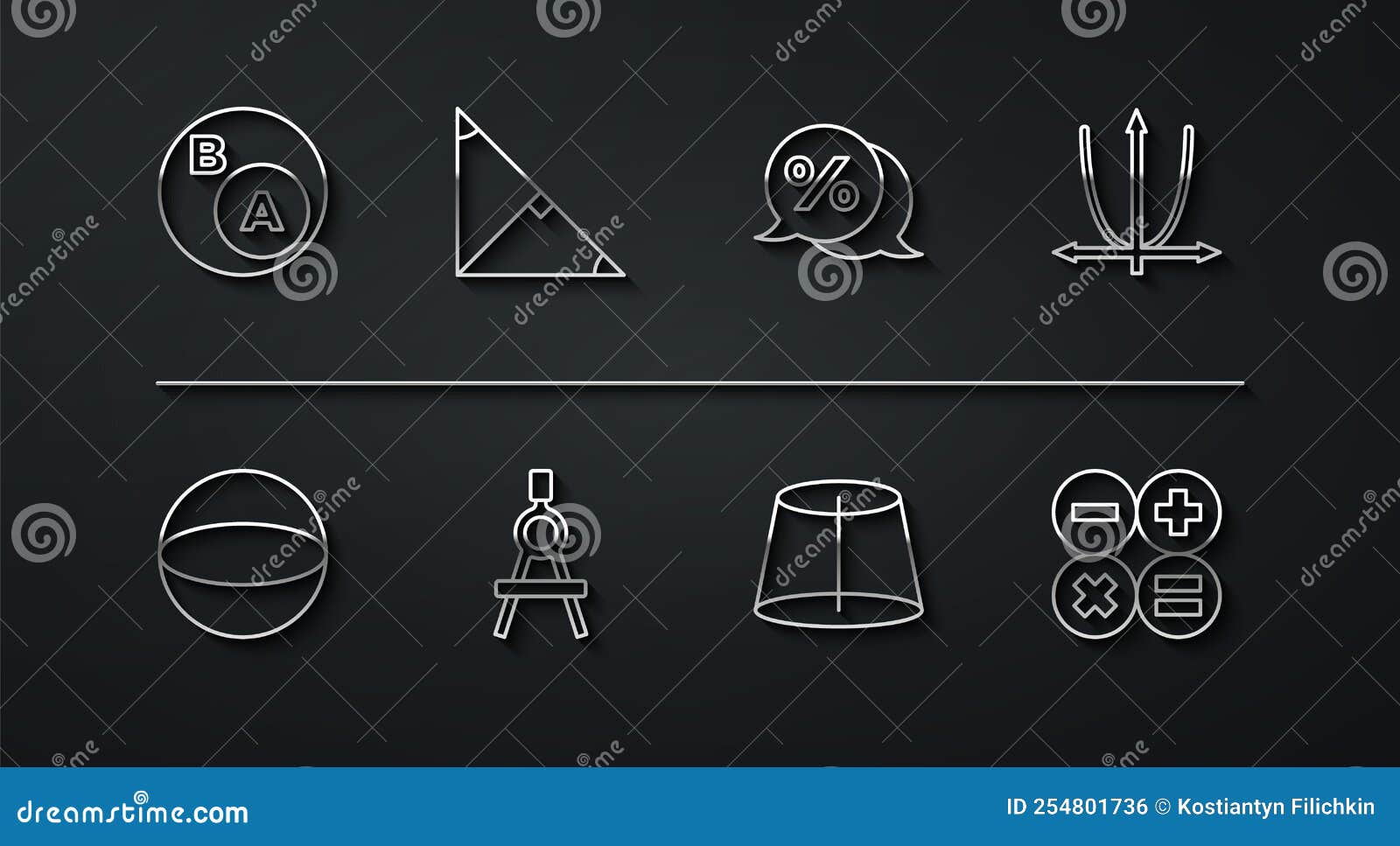 Set Line Subsets, Math, a is Subset of B, Geometric Figure Sphere ... Set Line Subsets, Math, a is Subset of B, Geometric Figure Sphere ...