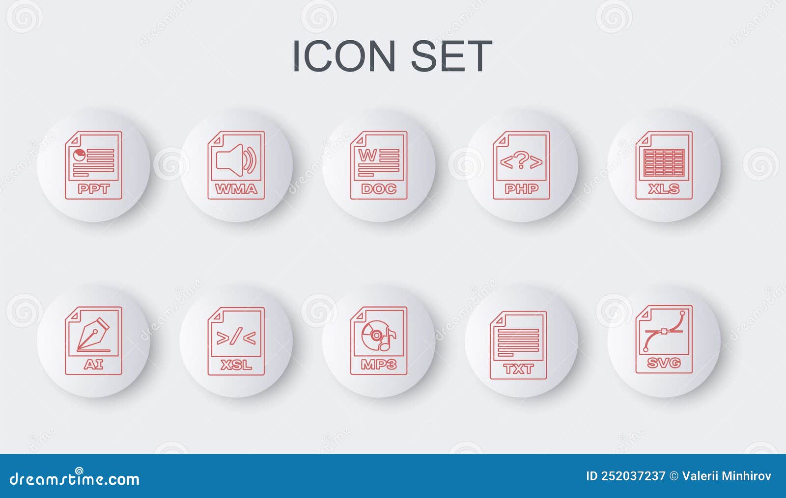 Set Line Svg File Document Ai Doc Txt Ppt Wma Xsl Y Mp3 Icono. Vector ... Set Line Svg File Document Ai Doc Txt Ppt Wma Xsl Y Mp3 Icono. Vector ...