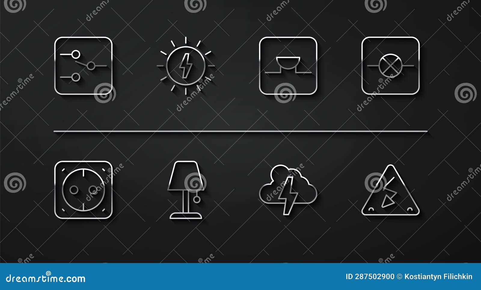 Buzzer Icon Of 3 Types Color, Black And White, Outline. Isolated Vector ...