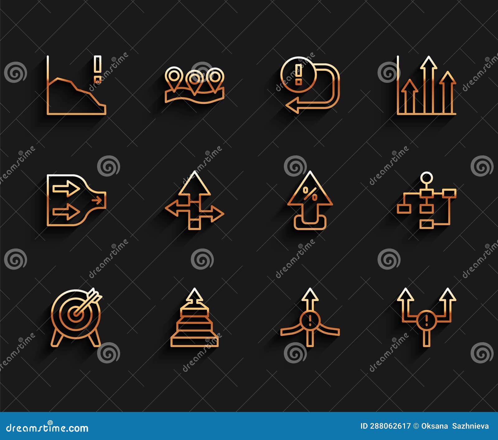 Set Line Target, Pyramid Chart Infographics, Financial Growth Decrease ... Set Line Target, Pyramid Chart Infographics, Financial Growth Decrease ...