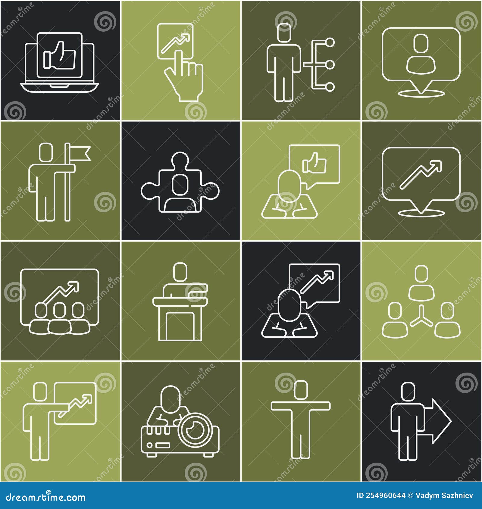 Set Line Team Leader, Project Team Base, Graph, Schedule, Chart, User ...