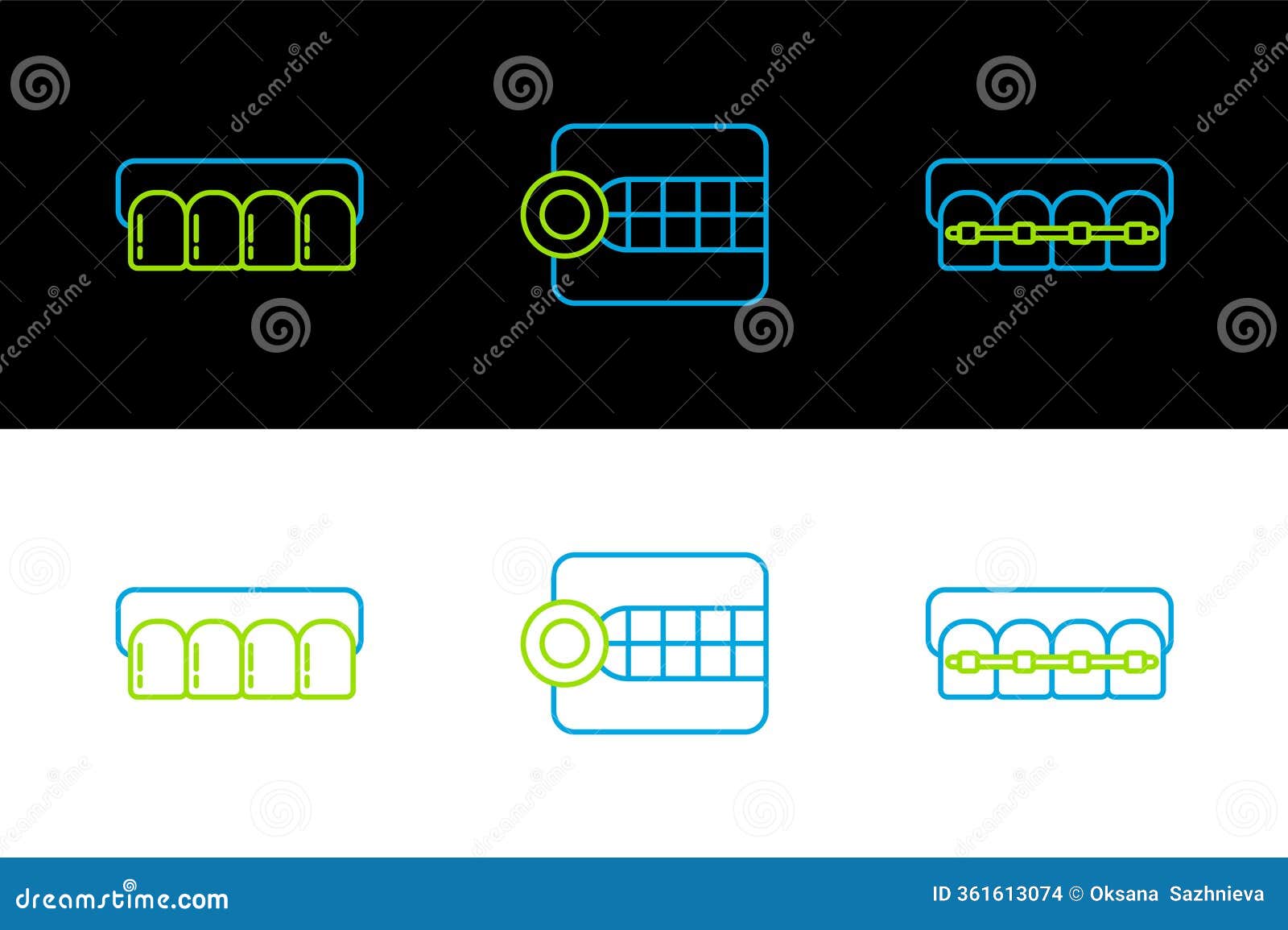 Set Dentures Model, Tooth With Caries, Drill, Dental Protection ...