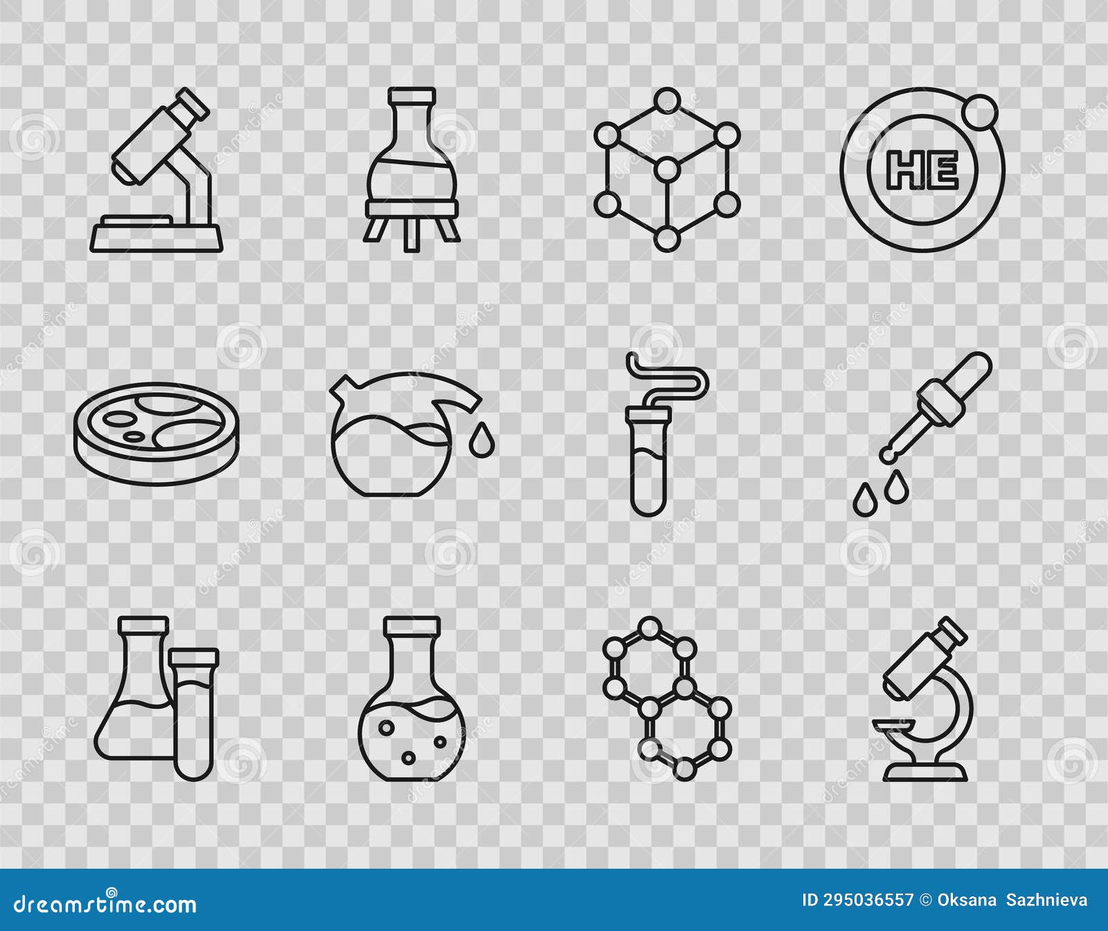 Set Line Test Tube, Microscope, Molecule, And Pipette Icon. Vector ... Set Line Test Tube, Microscope, Molecule, And Pipette Icon. Vector ...