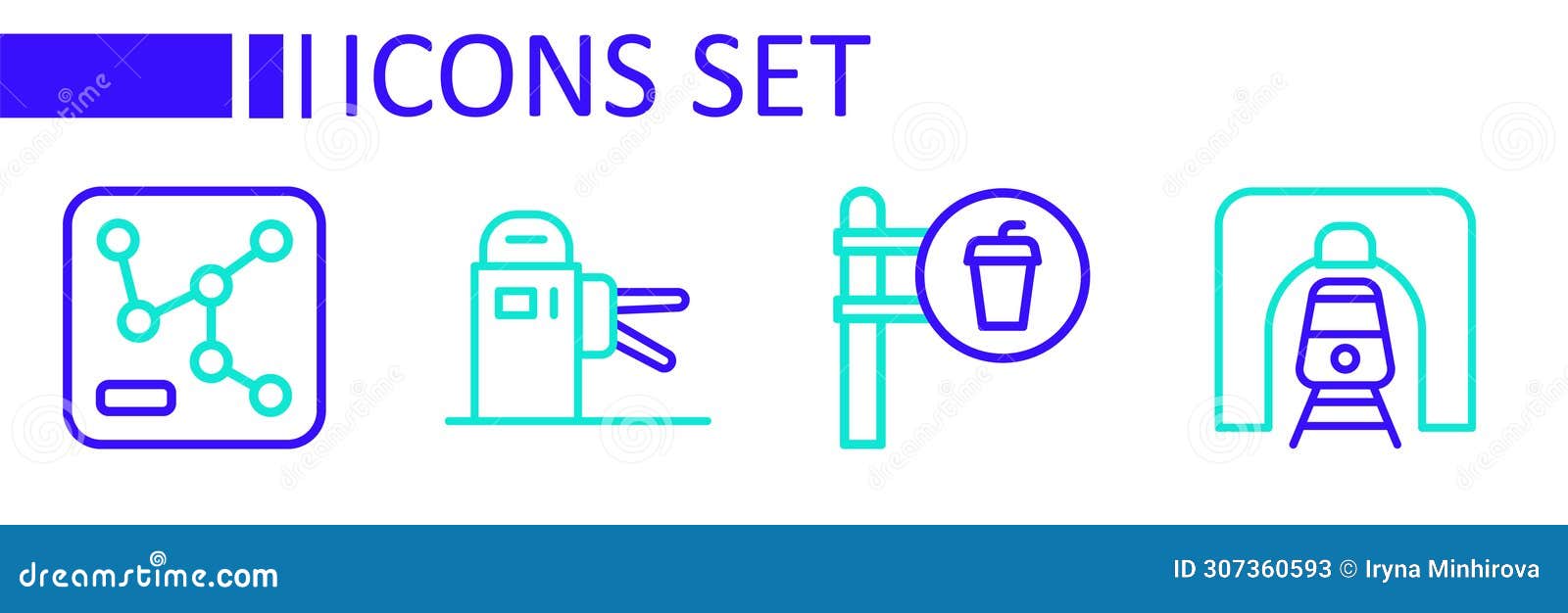 Set Line Train In Railway Tunnel, Cafe And Restaurant Location ... Set Line Train In Railway Tunnel, Cafe And Restaurant Location ...