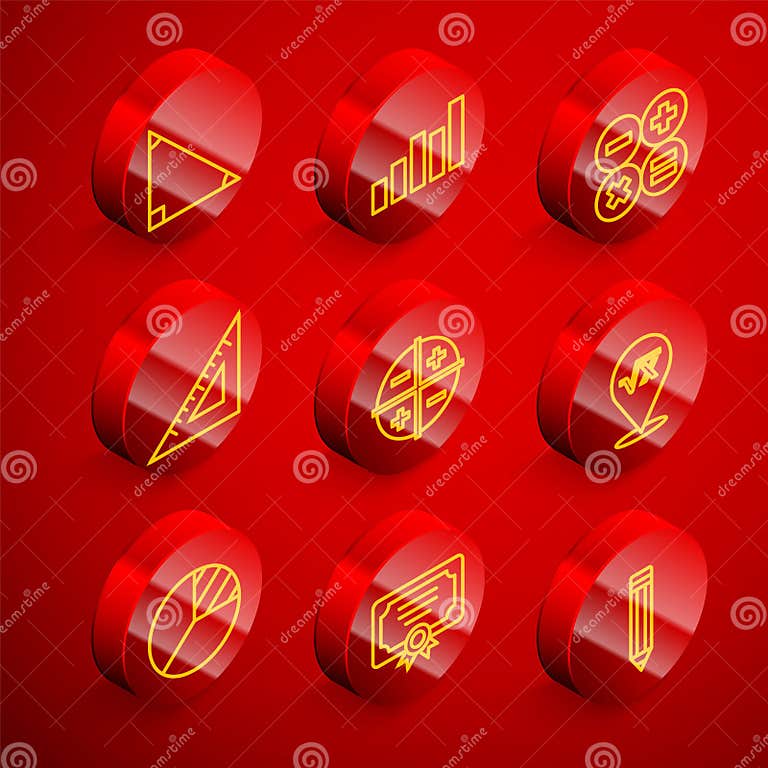 Set Line Triangle Math, Graph, Schedule, Chart, Diagram, Calculator, Triangular Ruler, XYZ ...