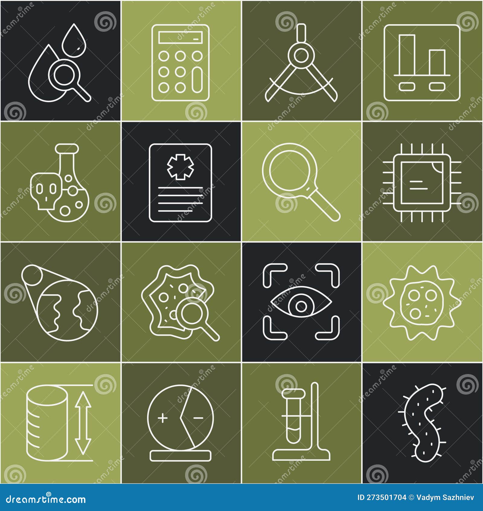 Set Line Virus, Processor CPU, Drawing Compass, Patient Record, Test ...