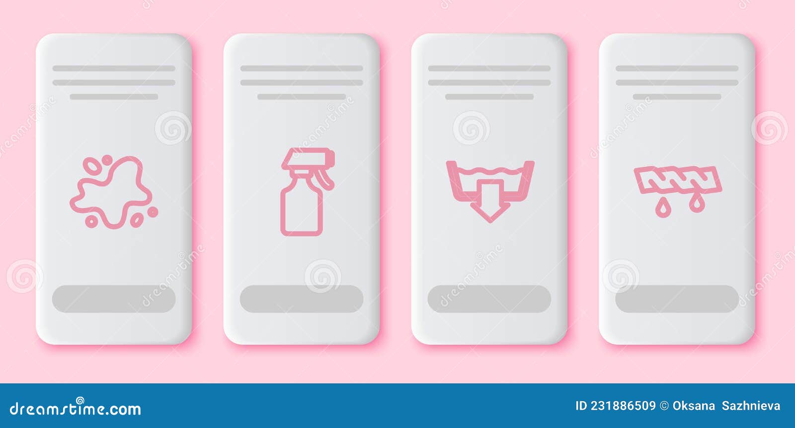 Set Line Water Spill, Spray Bottle, Washing Modes and Squeeze Clothes ...