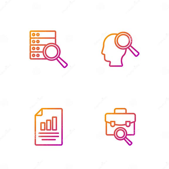 Set Line Work Search, Document with Graph Chart, Server and Search ... Set Line Work Search, Document with Graph Chart, Server and Search ...