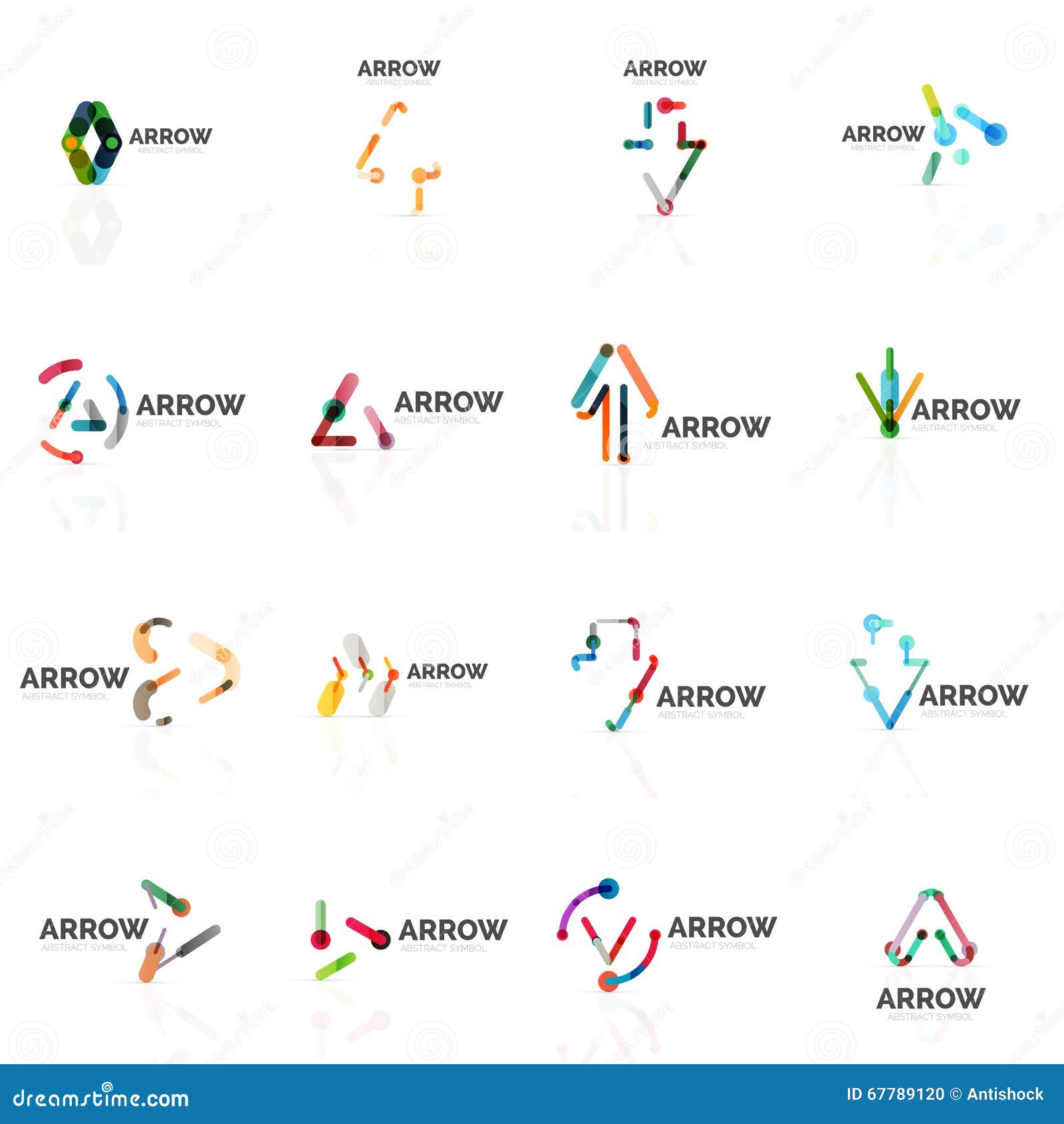 Linear Arrow Icons Set. Line With Editable Stroke. Undo Redo, Shuffle ...