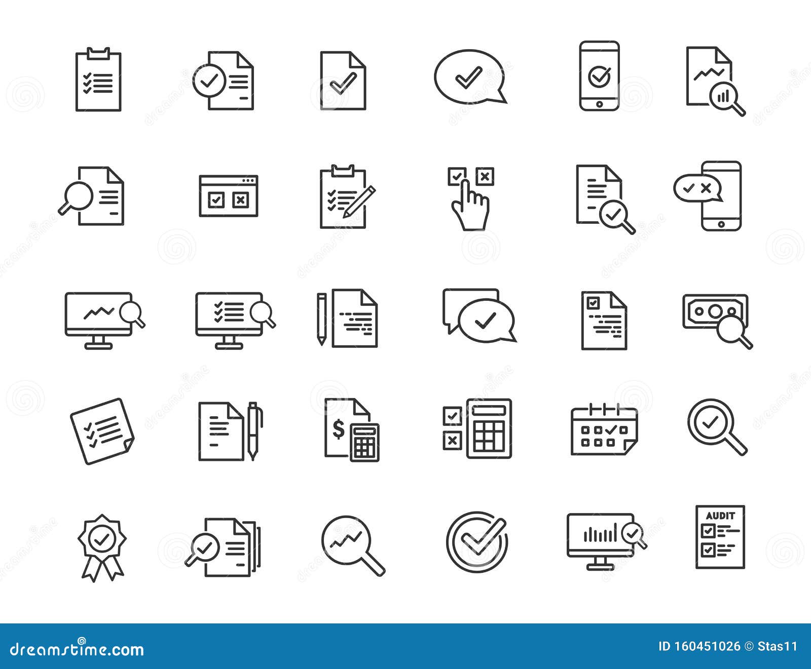 Linear Revision Icon From Business And Finance Outline Collection. Thin ...