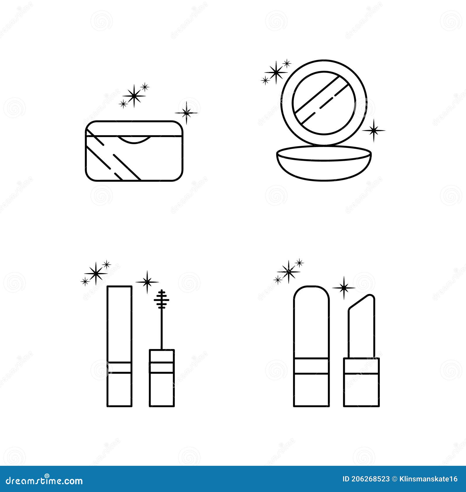 Linear Make Up Icon From Beauty Outline Collection. Thin Line Make Up ...