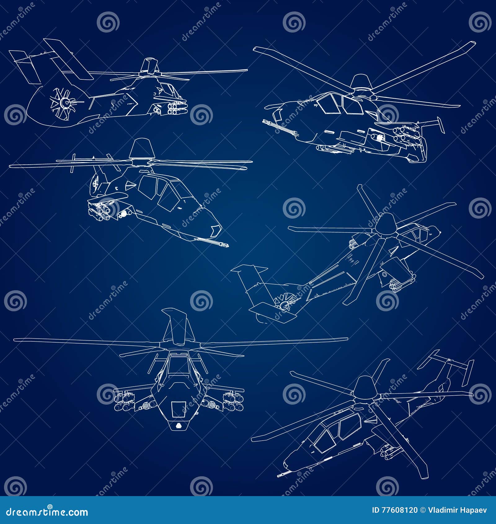 Linear Helicopter Icon From Army And War Outline Collection. Thin Line ...