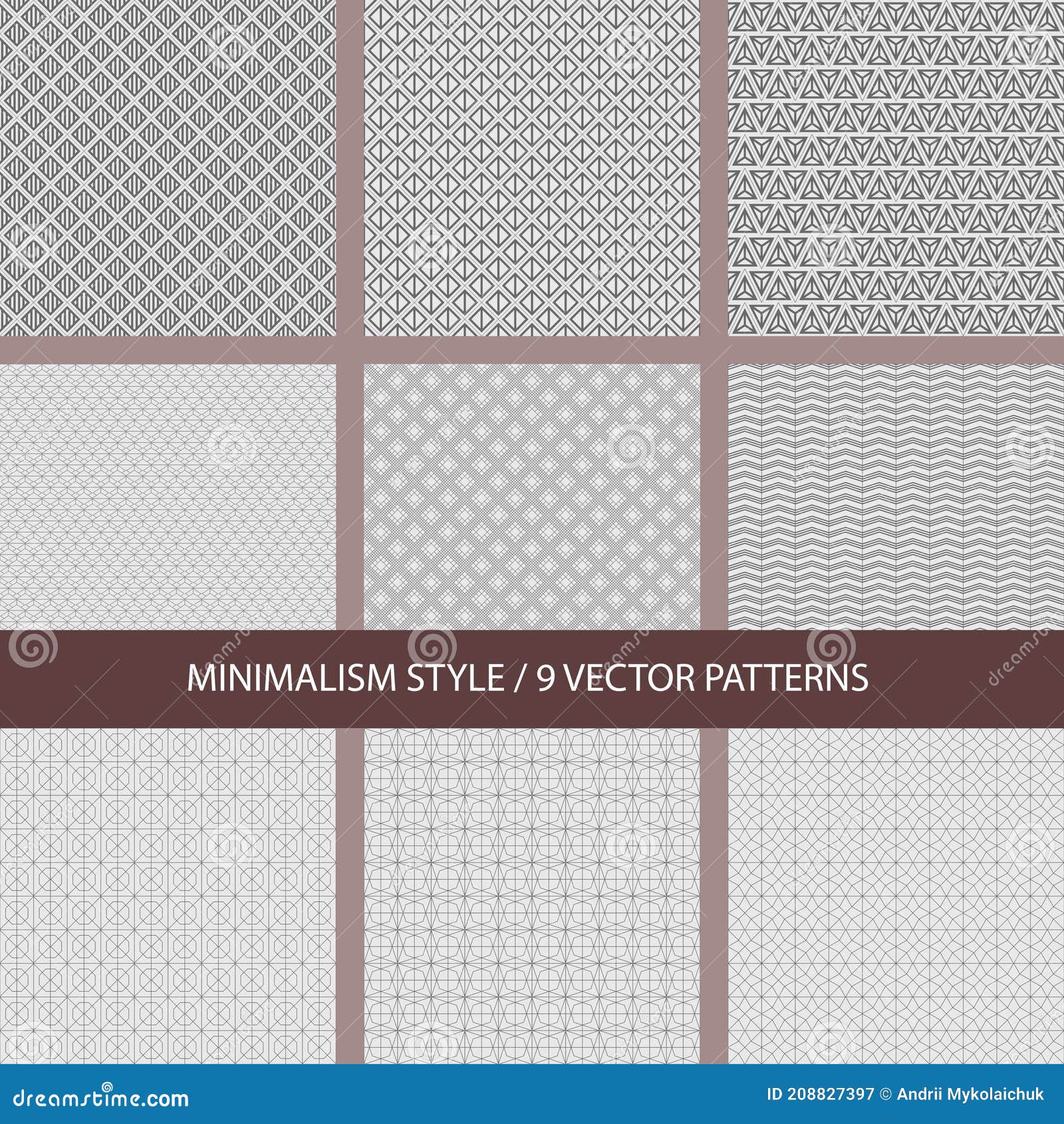 Set of Linear Vector Decorative Abstract Textures Stock Vector ...