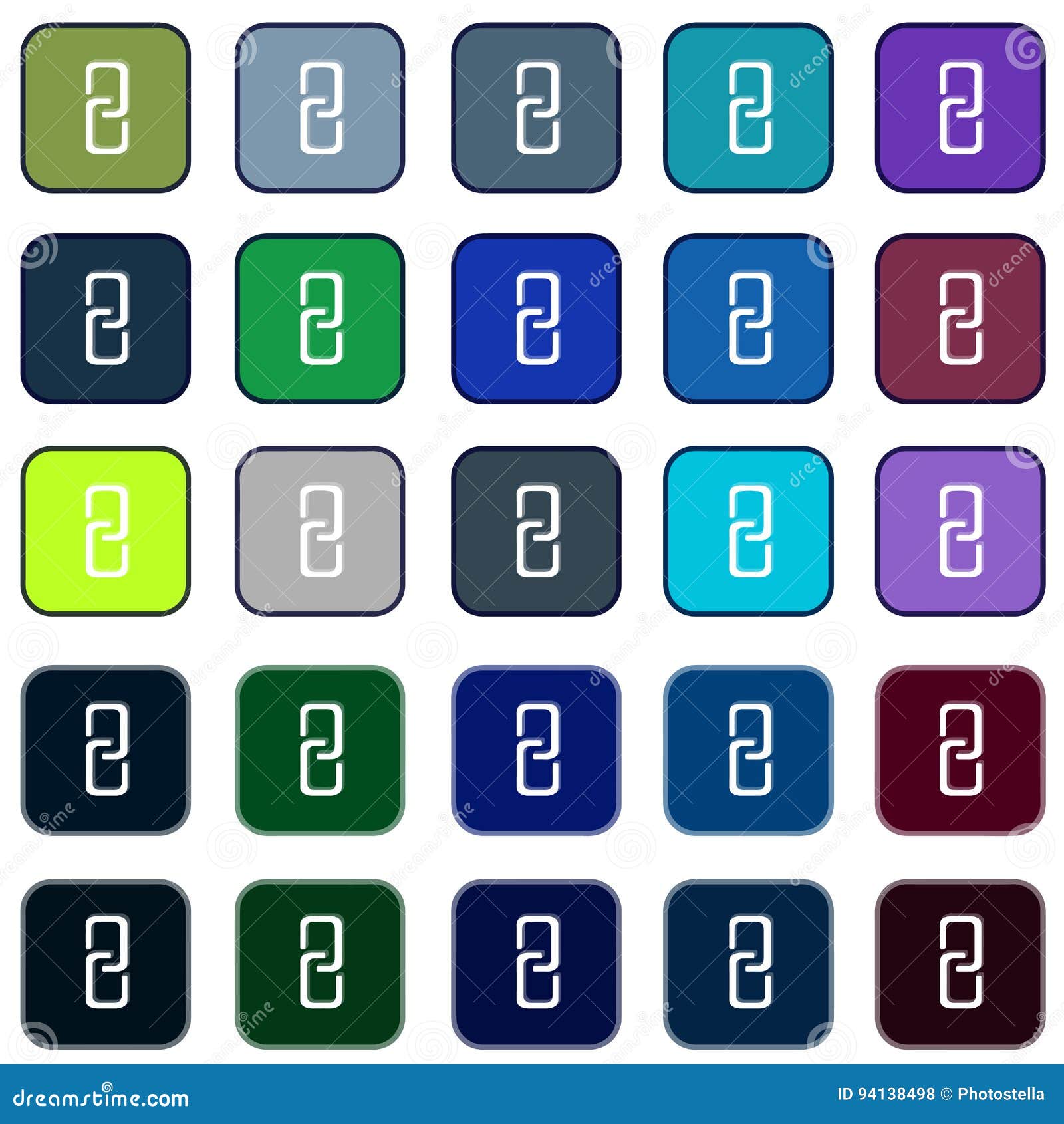 Set of Link Connection Buttons - Internet Website Icons Vector Stock ...