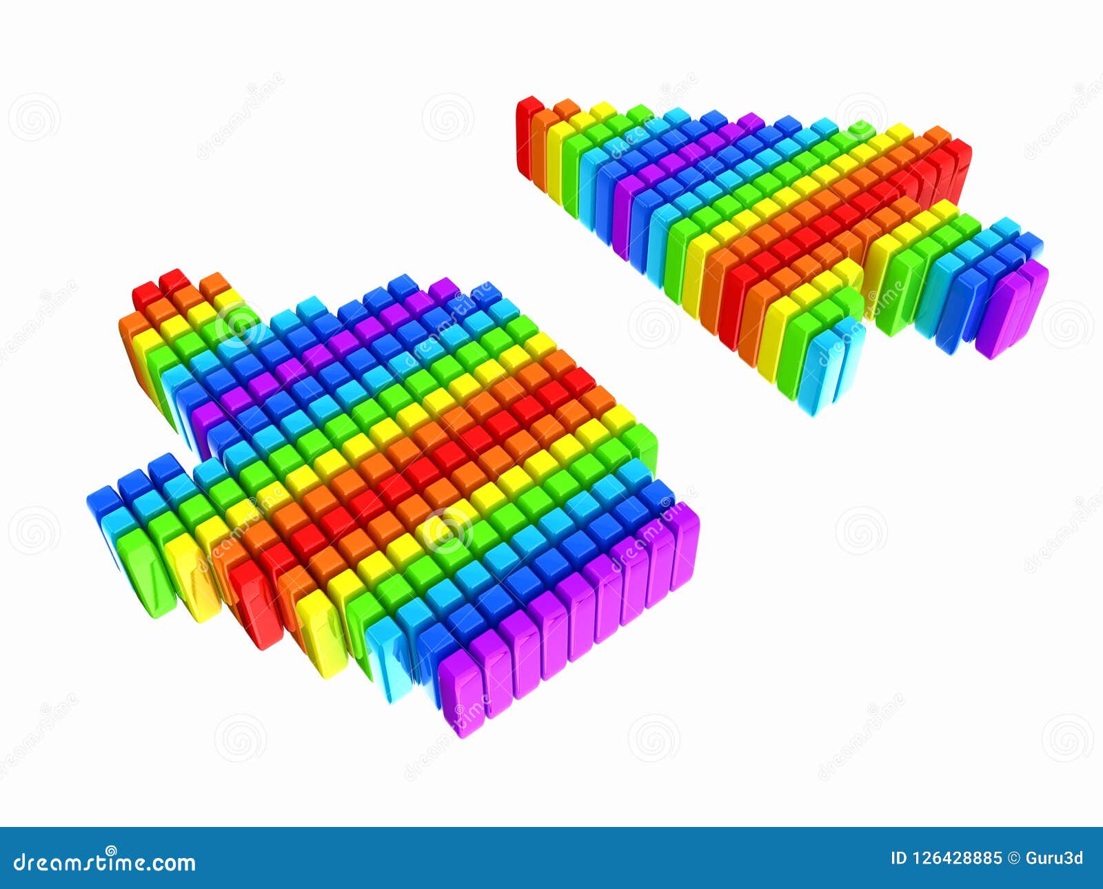 Set of Link Selection Computer Mouse Cursor Stock Illustration ...