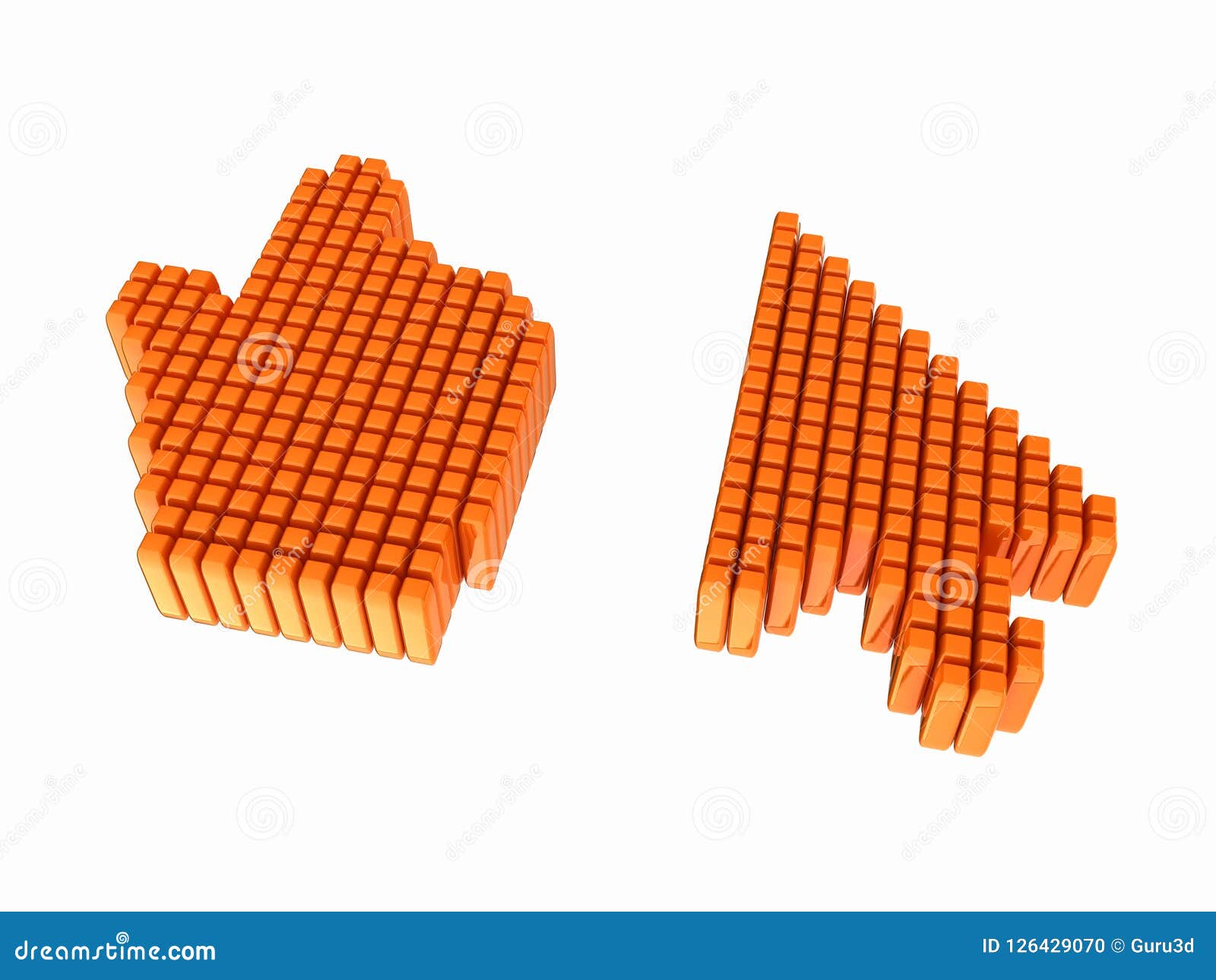 Set of Link Selection Computer Mouse Cursor Stock Illustration ...