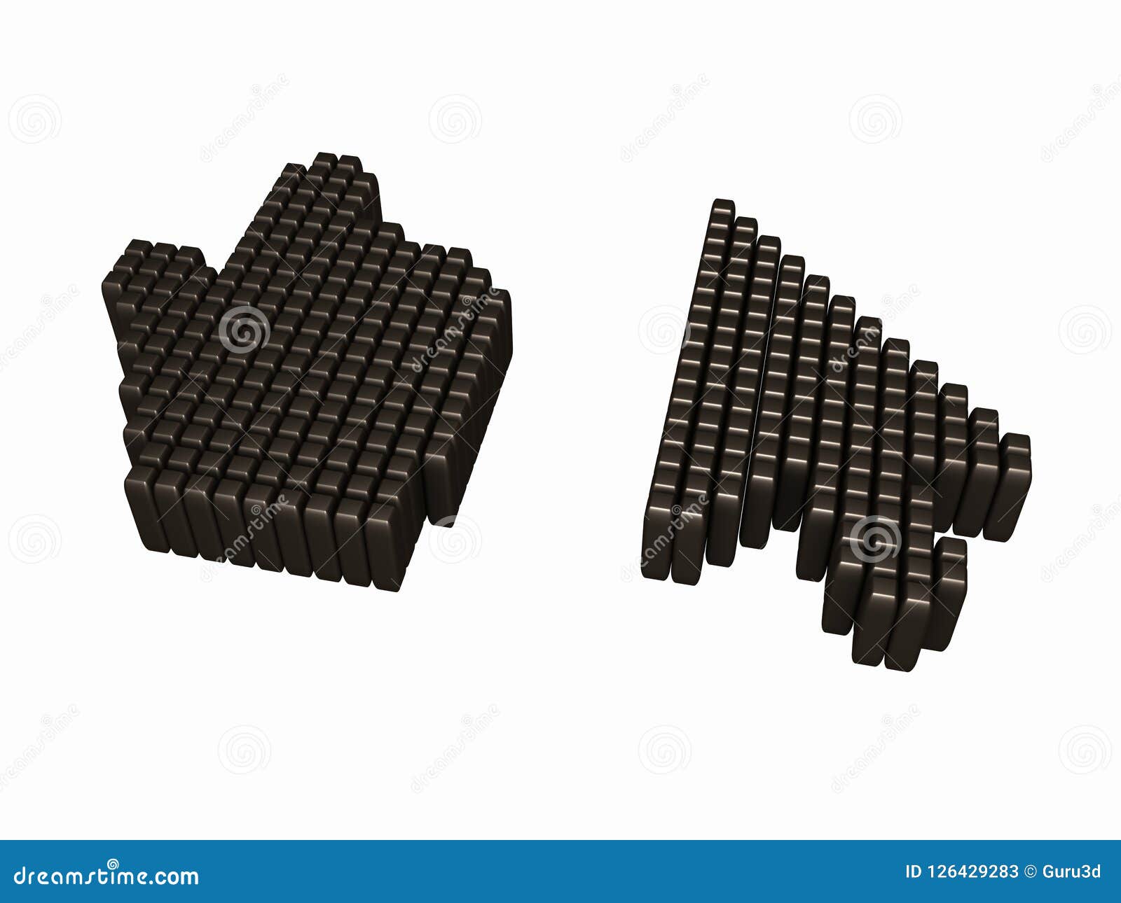 Set of Link Selection Computer Mouse Cursor Stock Illustration ...