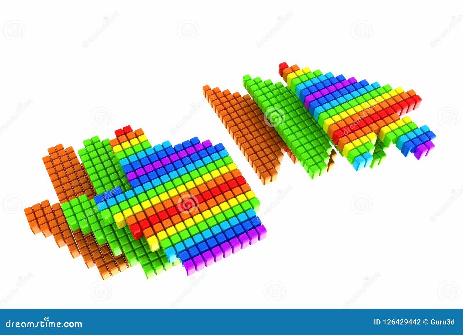 Set of Link Selection Computer Mouse Cursor Stock Illustration ...