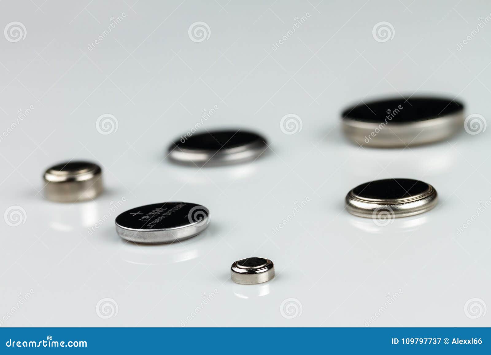 Set of Lithium Button Cell Batteries Stock Image - Image of batteries ...