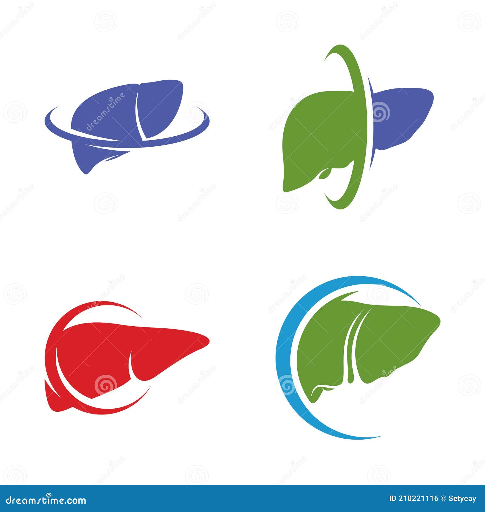 Set of Liver Logo Vector Template, Creative Liver Logo Design Concepts ...