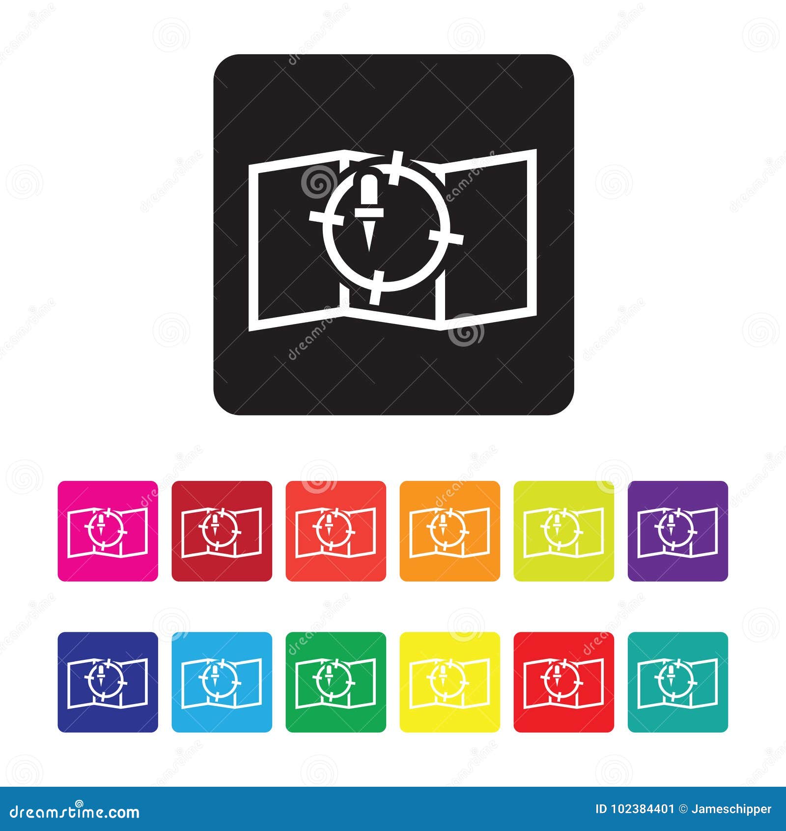 Location services icon stock vector. Illustration of area - 102384401