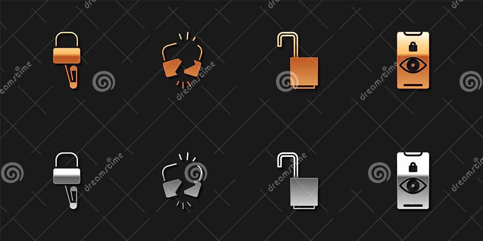 Set Lock Picks for Lock Picking, Broken Cracked, Open Padlock and Eye ...