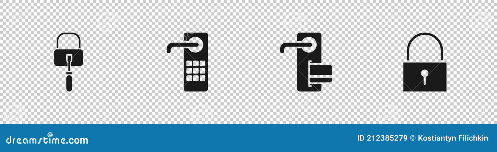 Set Lock Picks for Lock Picking, Digital Door, and Icon. Vector Stock ...