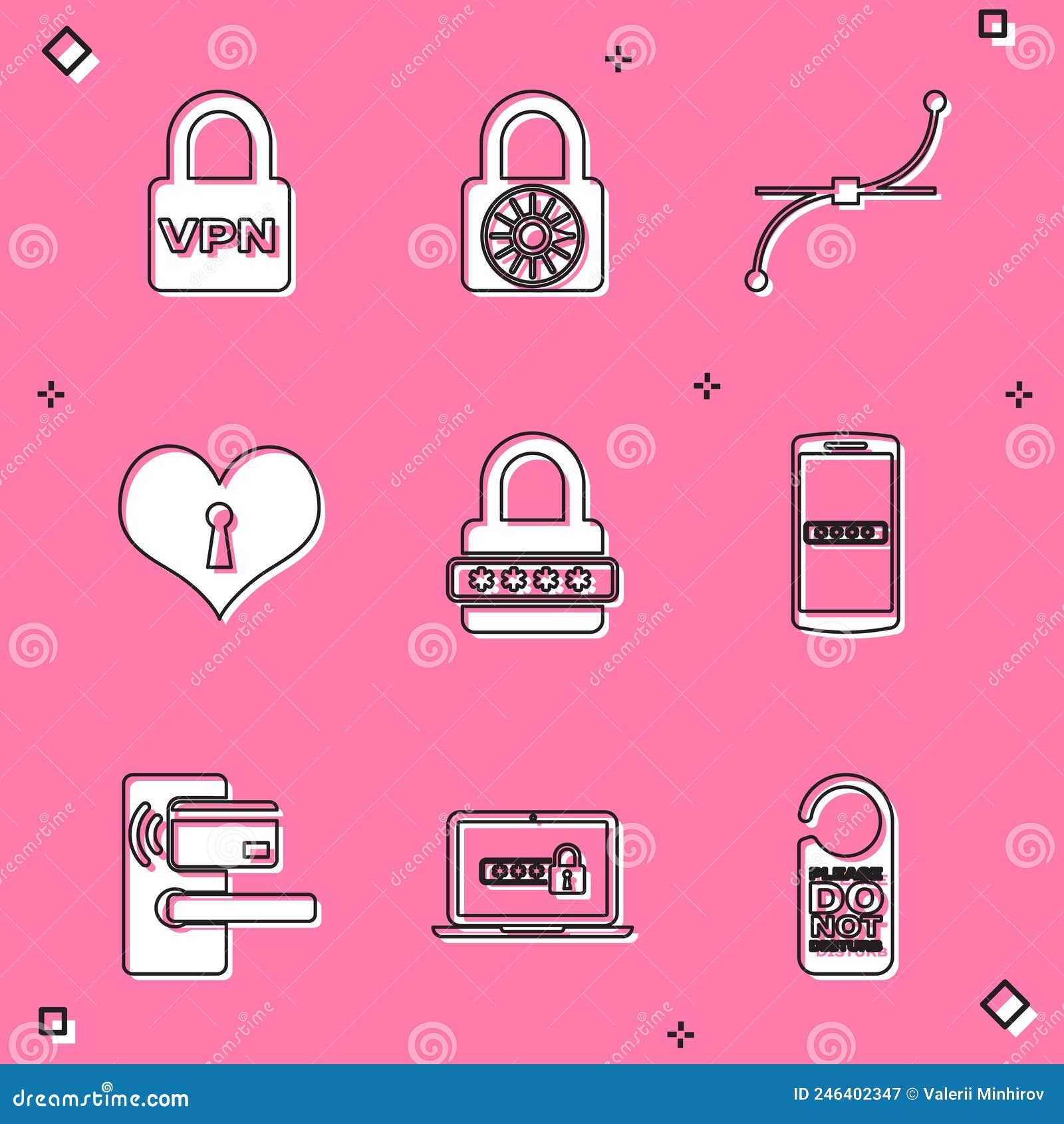 Set Lock VPN, Safe Combination Lock Wheel, Bezier Curve, Heart with ... Set Lock VPN, Safe Combination Lock Wheel, Bezier Curve, Heart with ...