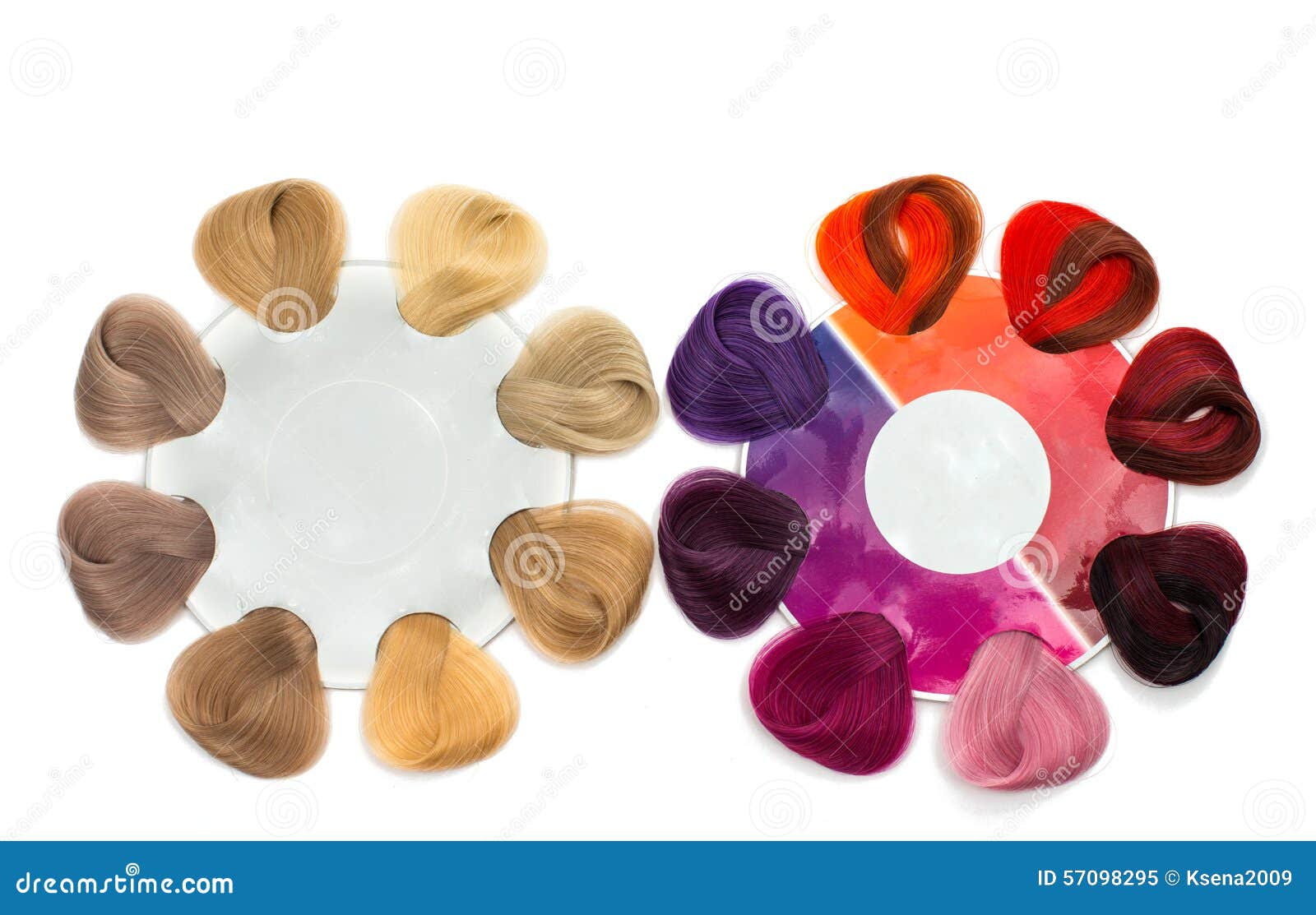 Set of locks of hair stock image. Image of healthy, highlight - 57098295