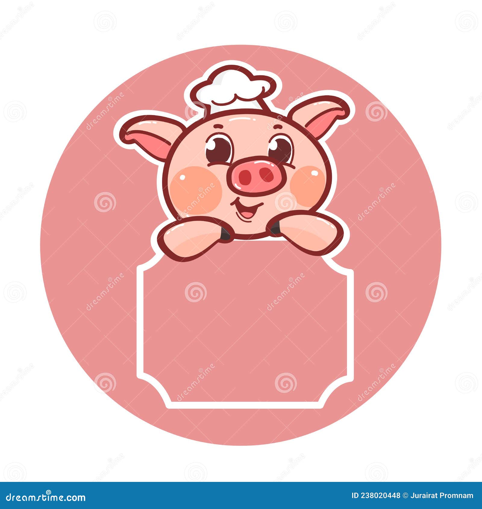 Logo Cute Bread Crispy Vector. Stock Vector - Illustration of customer ...