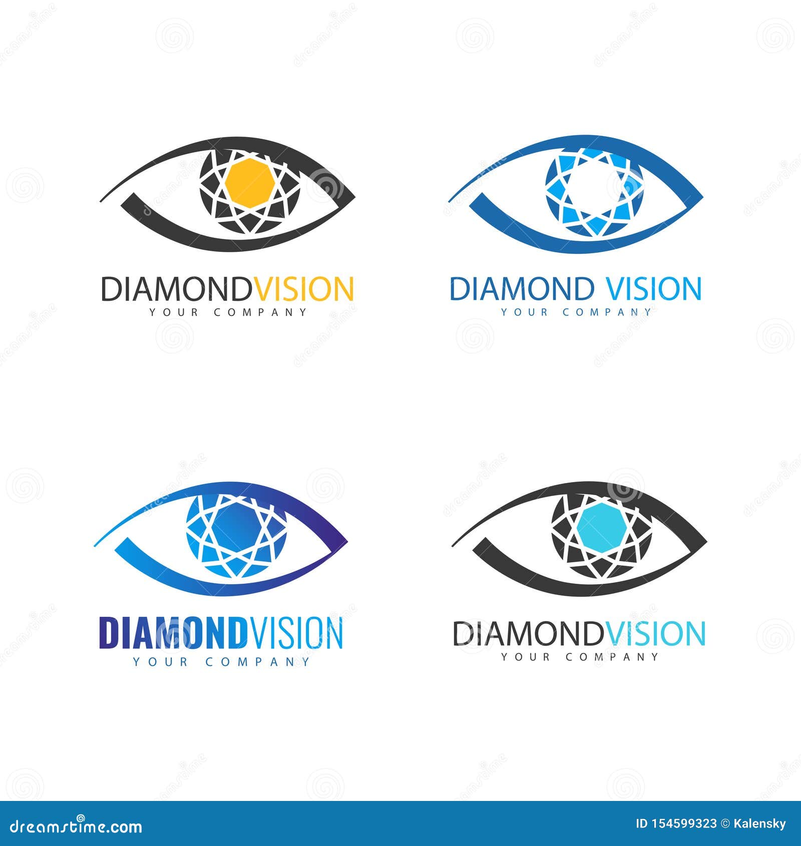Vision logo design. stock vector. Illustration of color - 154599323