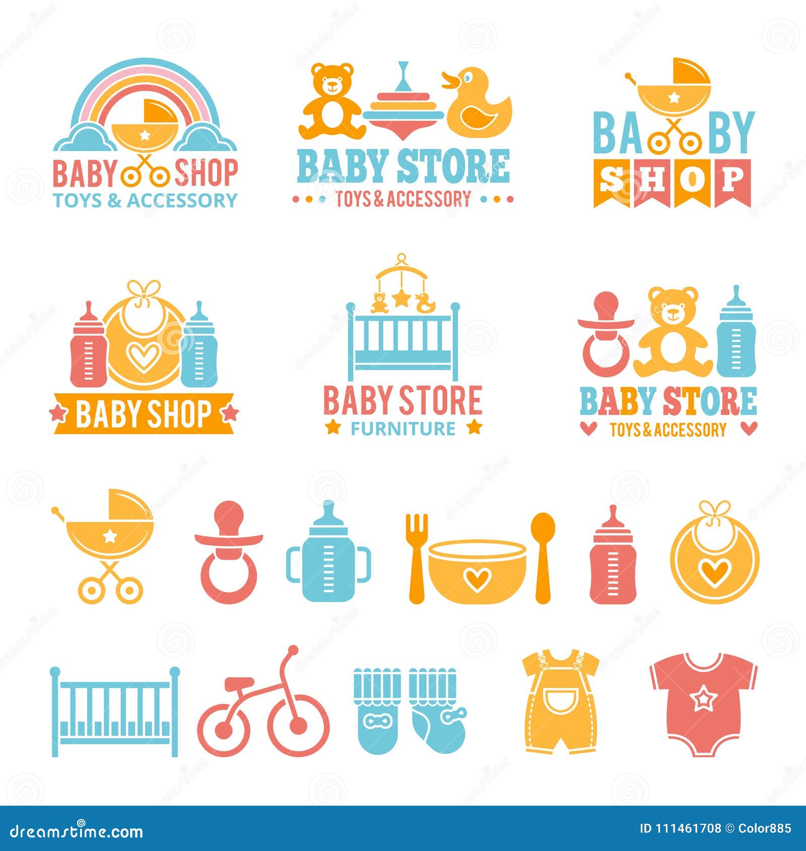 Logo for babies stock vector. Illustration of celebrate - 111461708