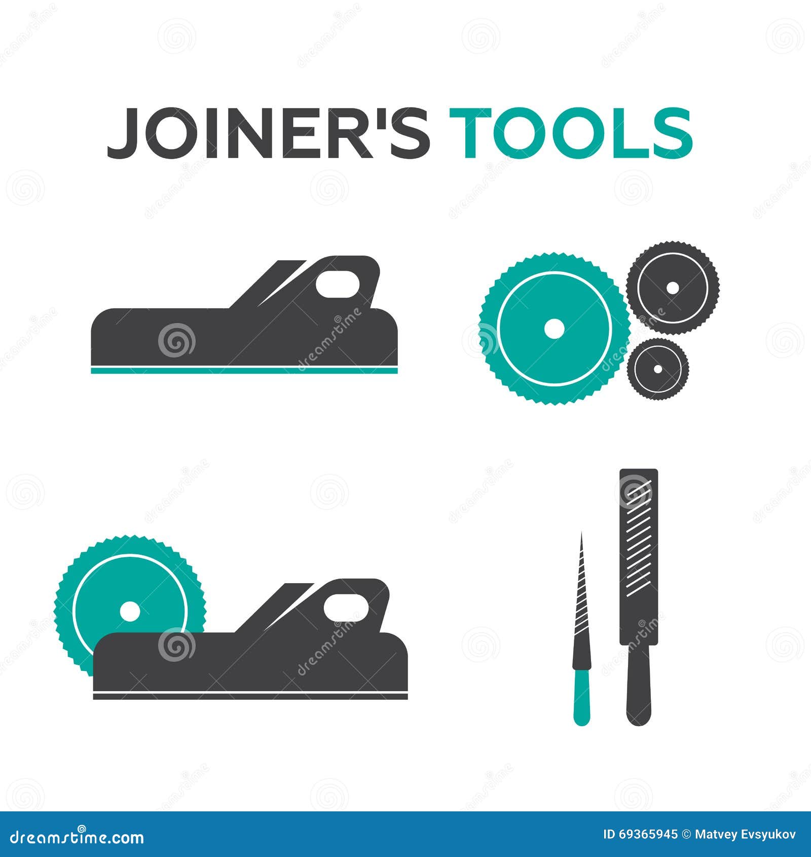 A Set Of Logos, Emblems Of Joiner's Tools Royalty-Free Stock ...