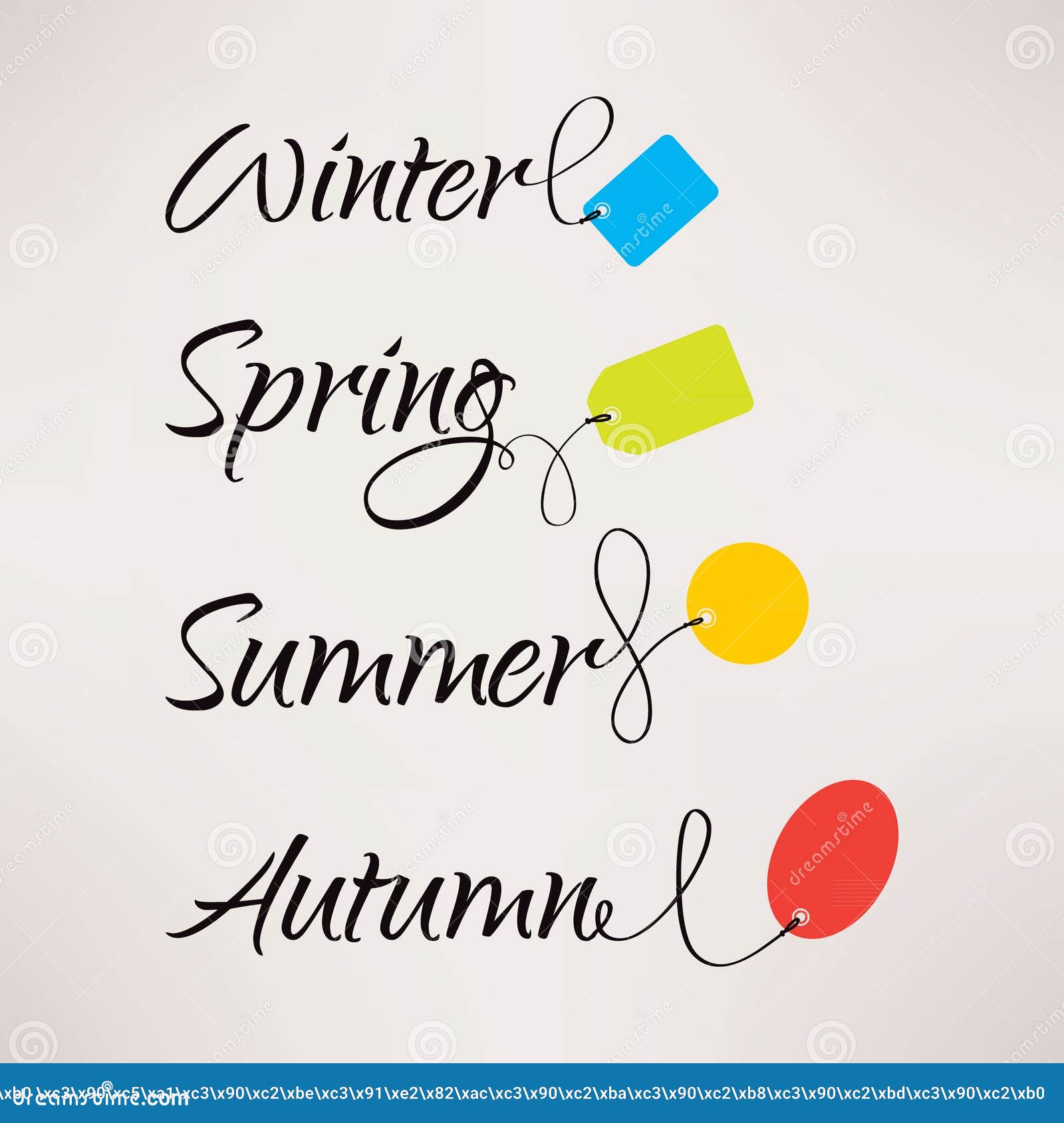 Set of Logos with Labels for Seasonal Sales Stock Vector - Illustration ...