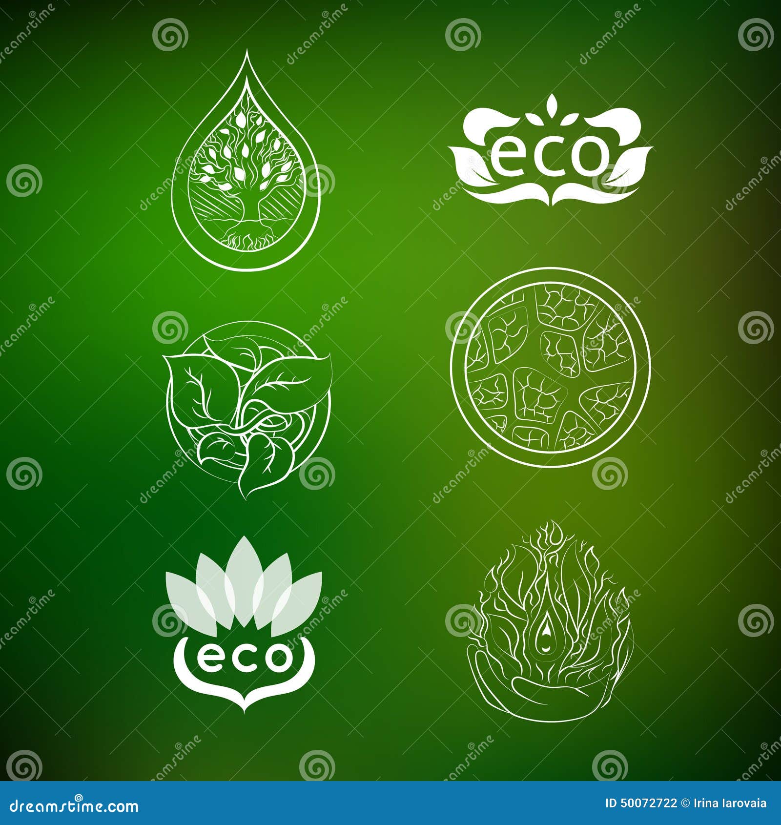 Set of Logos Nature Protection. Stock Vector - Illustration of ...