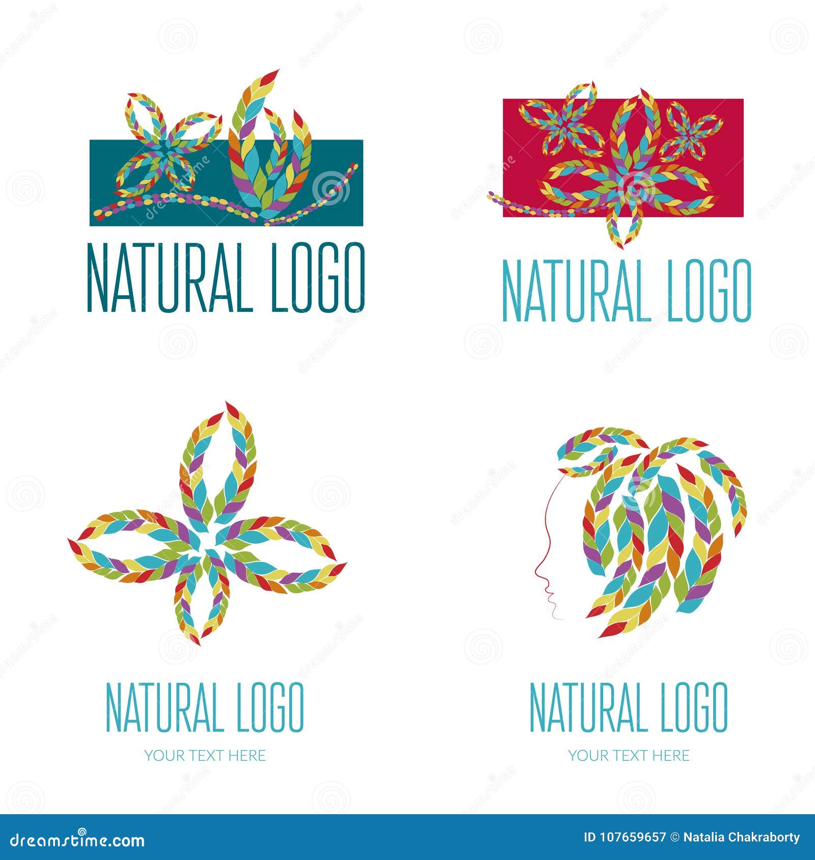 Set of Logos stock vector. Illustration of logos, design - 107659657