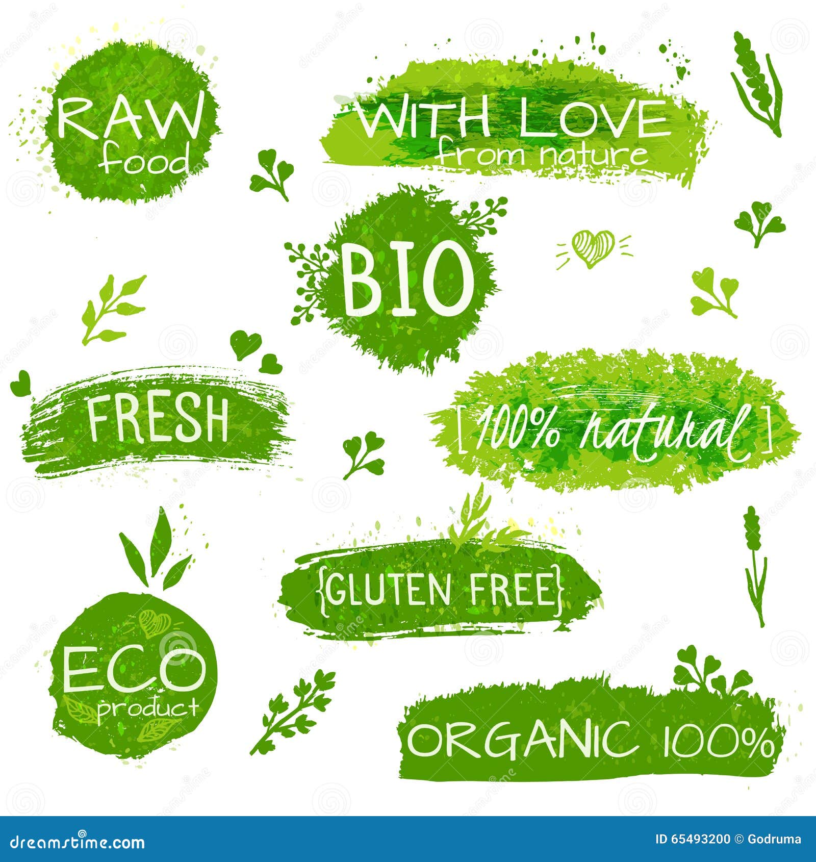 Set of Logos, Stamps, Badges, Labels for Natural Eco Products, Farms ... Set of Logos, Stamps, Badges, Labels for Natural Eco Products, Farms ...