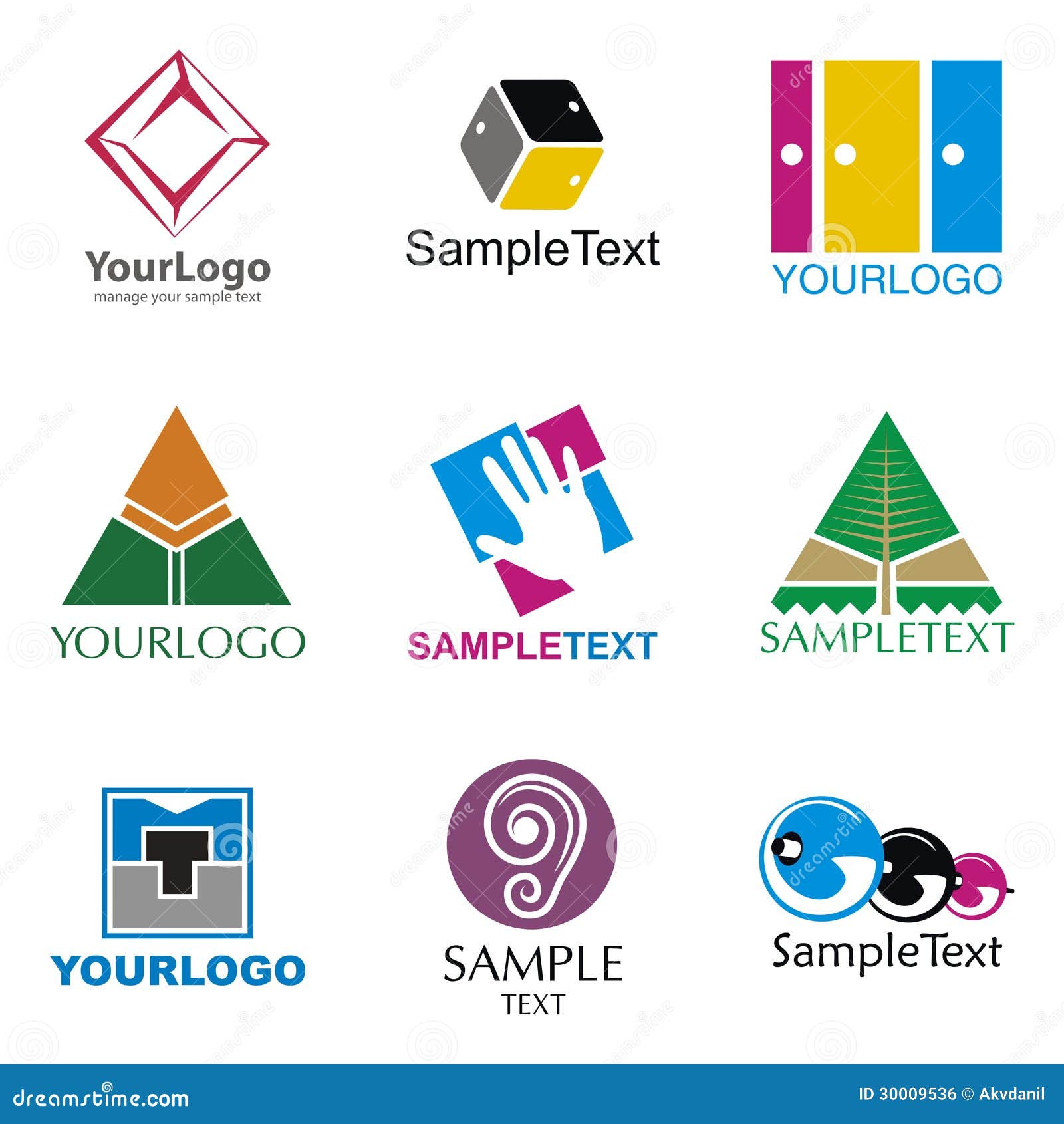 Logos stock vector. Illustration of construction, icons - 30009536