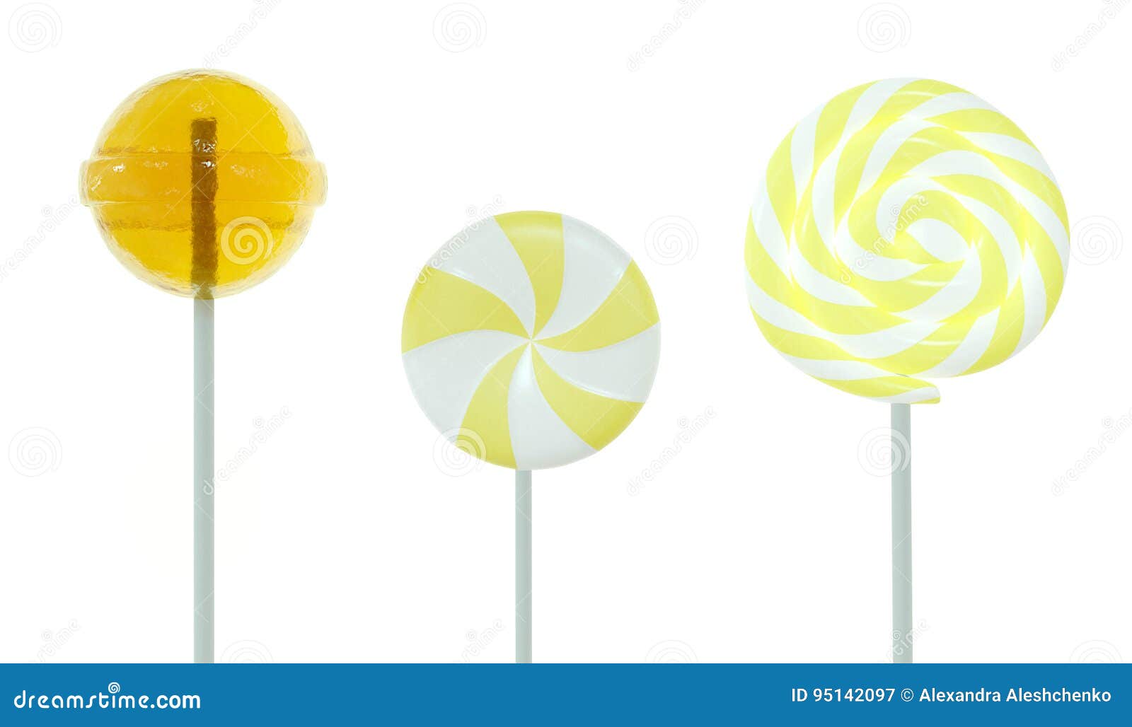 Set of lollipops stock illustration. Illustration of dessert - 95142097