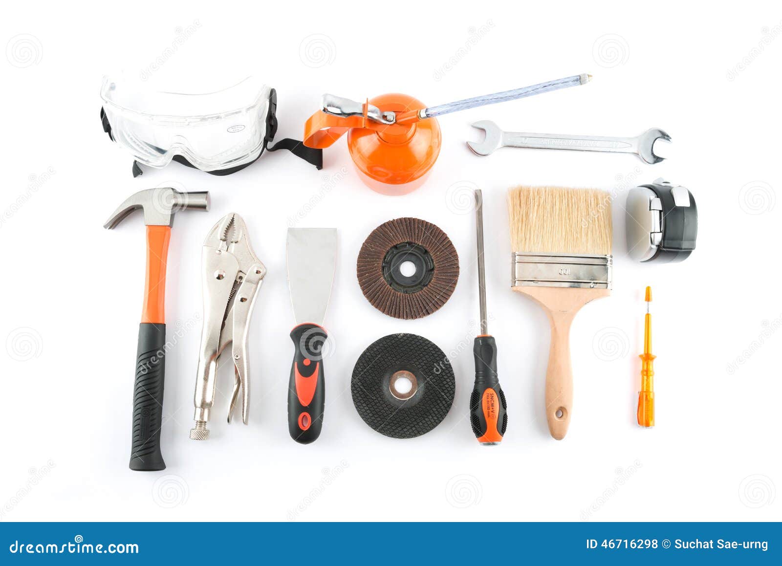 A Set of a Lot of Different Tools and Working Materials Stock Photo ...