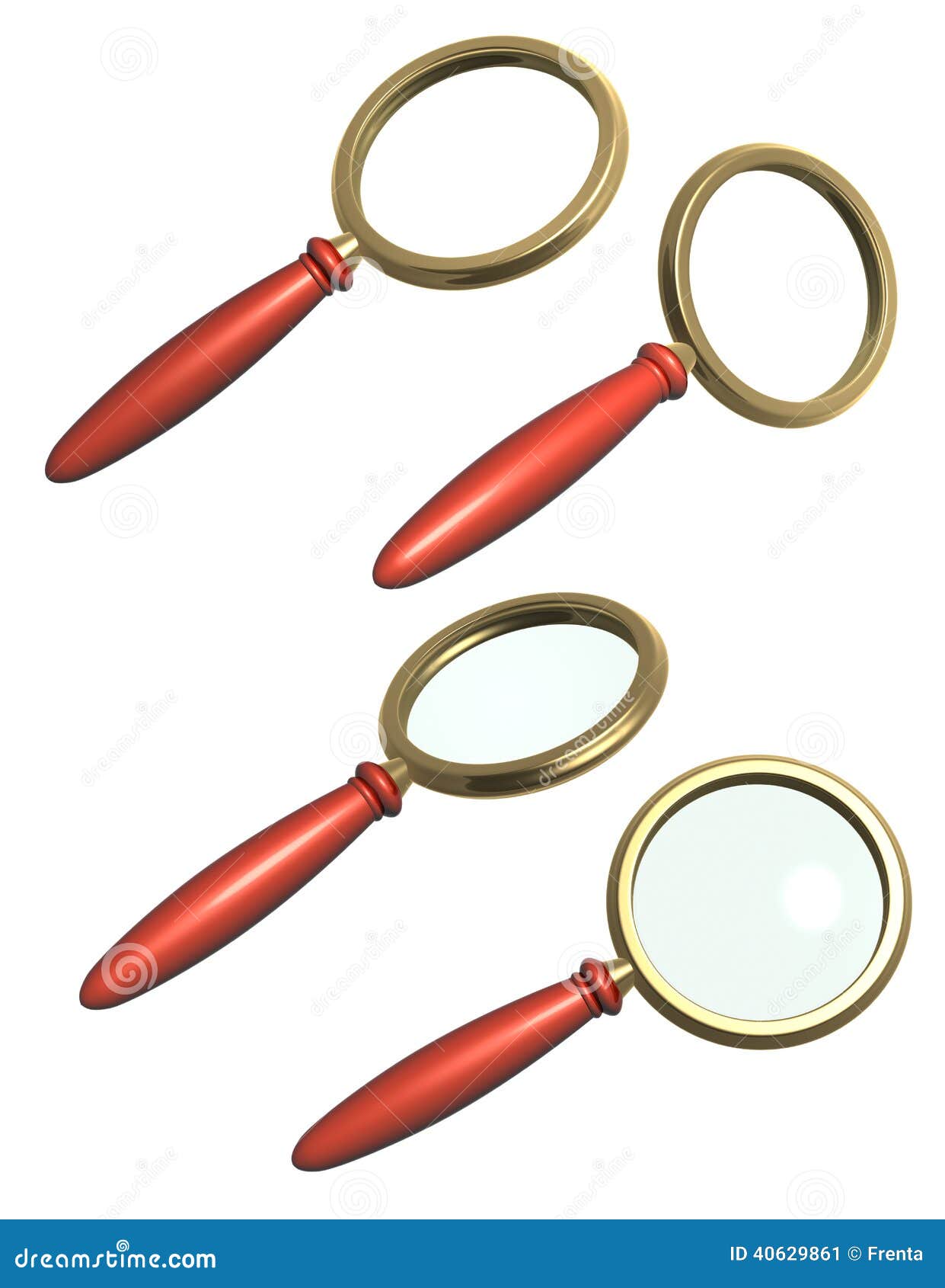 Set of loupes stock illustration. Illustration of examining - 40629861