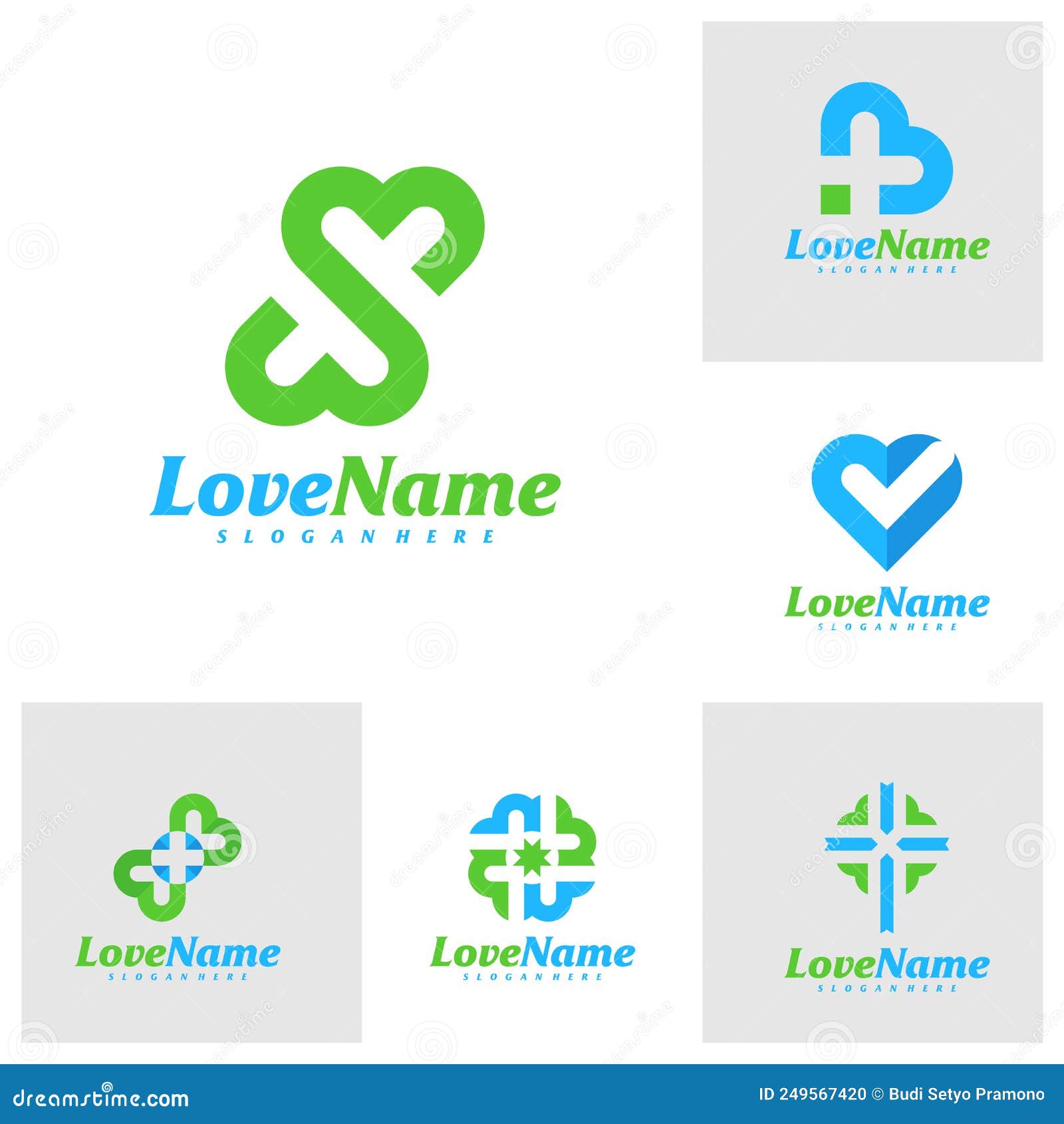 Set of Love Logo Design Vector Template, Creative Love Logo Concepts ...