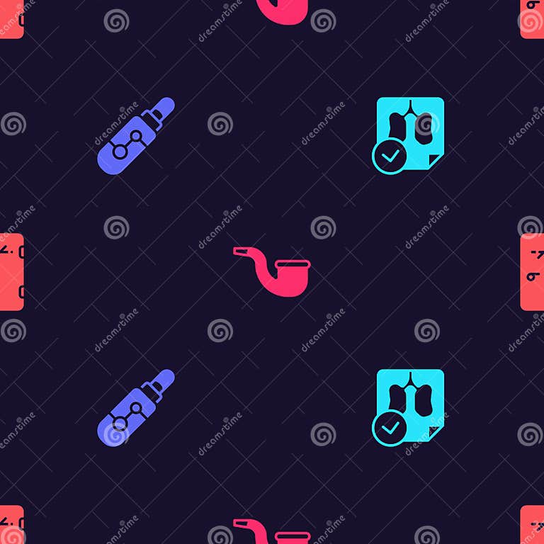 Set Lungs X-ray Diagnostics, Electronic Cigarette, No Pipe Smoking and ...