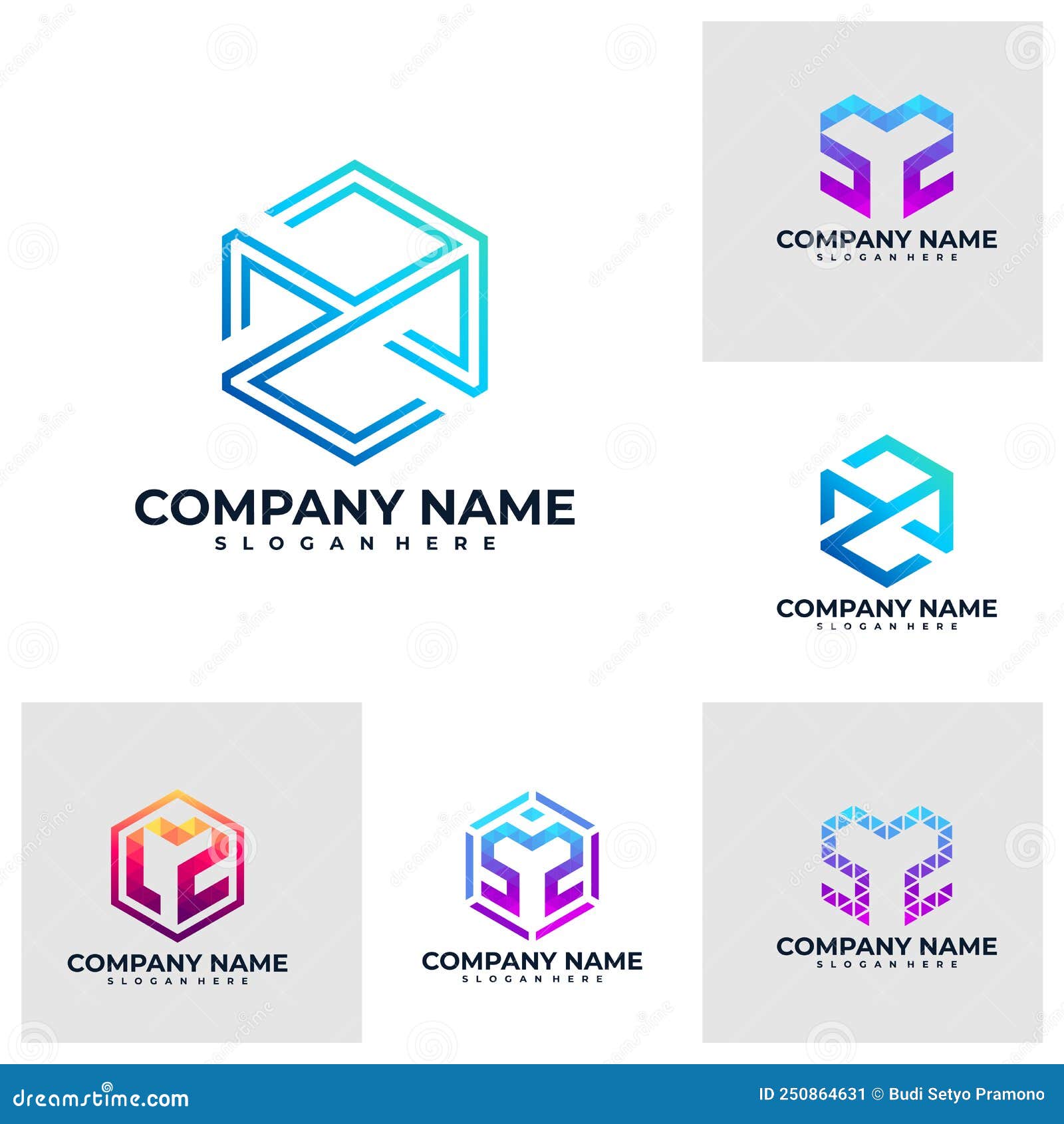 Set of M2 Logo Design Template. Initial MZ Logo Concept Vector Stock ...