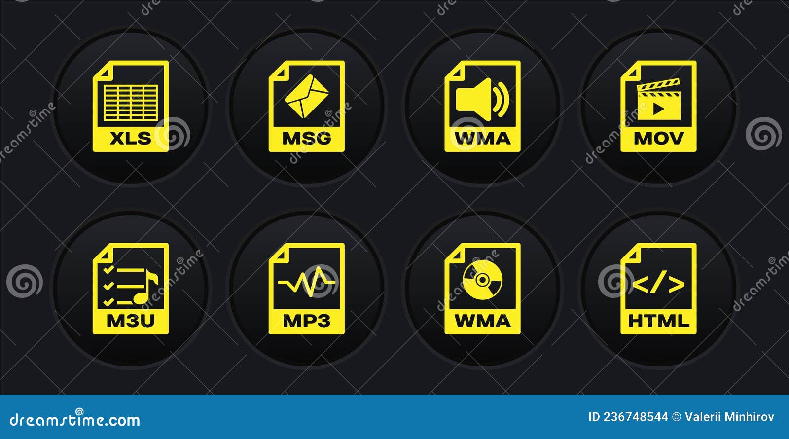 Set M3U File Document, MOV, MP3, WMA, and MSG Icon. Vector Stock Vector ... Set M3U File Document, MOV, MP3, WMA, and MSG Icon. Vector Stock Vector ...