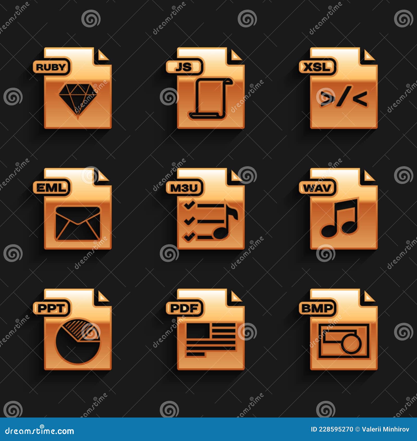 Set M3U File Document, PDF, BMP, WAV, PPT, EML, XSL and RUBY Icon ... Set M3U File Document, PDF, BMP, WAV, PPT, EML, XSL and RUBY Icon ...