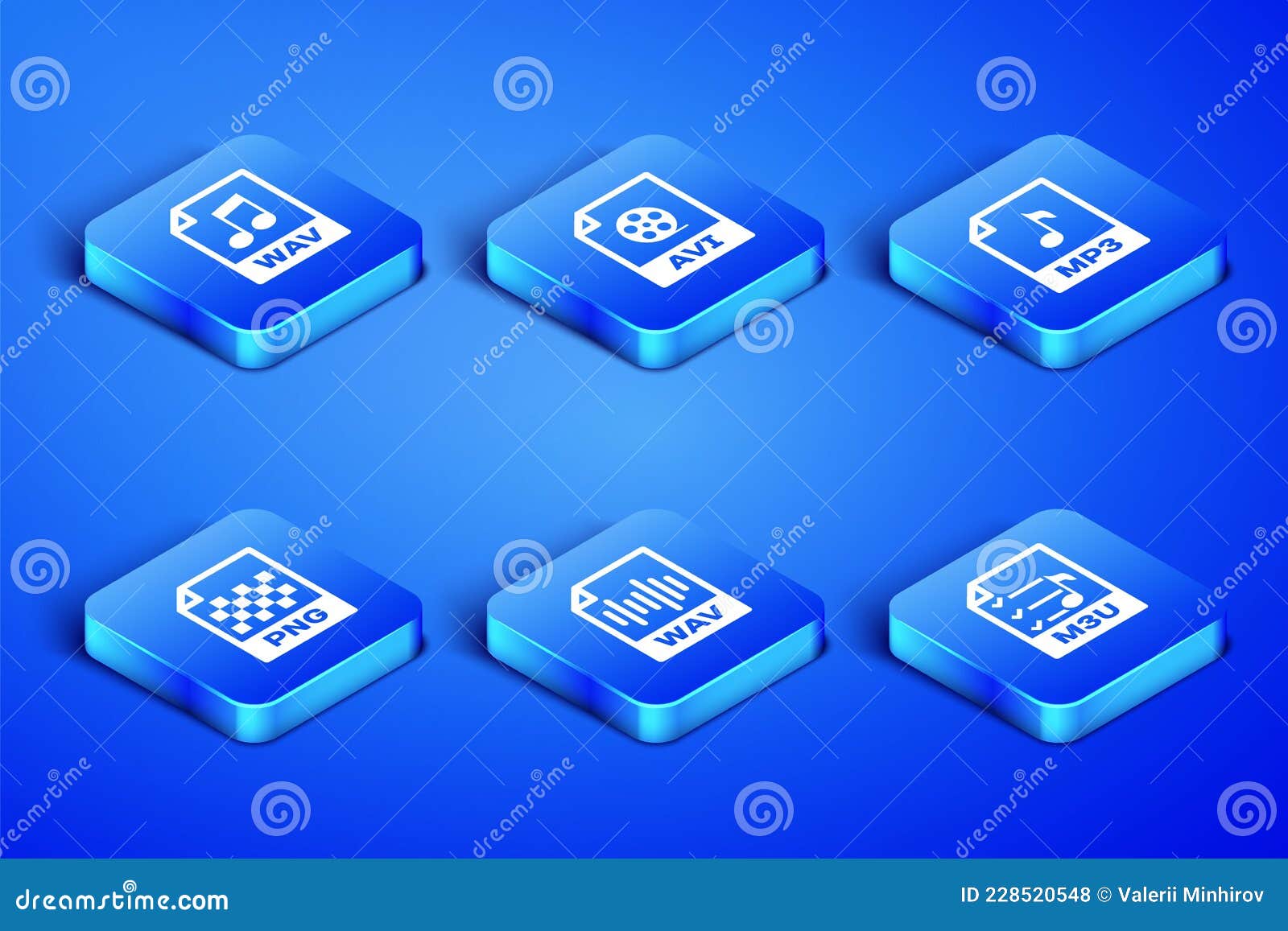 Set M3U File Document, WAV, , PNG, AVI and MP3 Icon. Vector Stock ... Set M3U File Document, WAV, , PNG, AVI and MP3 Icon. Vector Stock ...