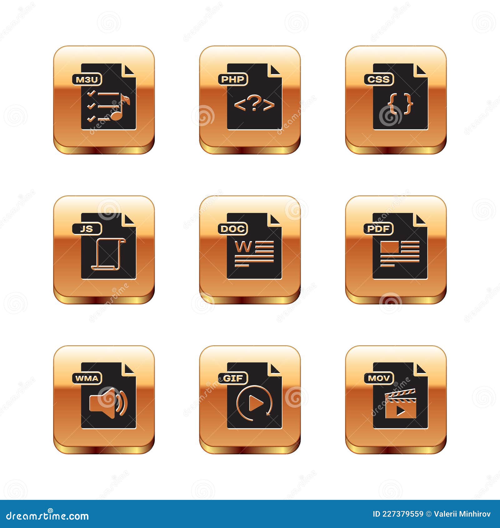 Set M3U File Document, WMA, GIF, DOC, JS, CSS, MOV and PHP Icon. Vector ... Set M3U File Document, WMA, GIF, DOC, JS, CSS, MOV and PHP Icon. Vector ...