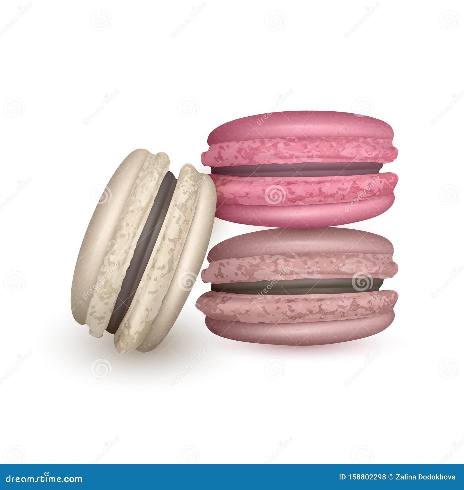 Set of Macaroons. Realistic Illustration, Vector EPS 10 Stock Vector ...